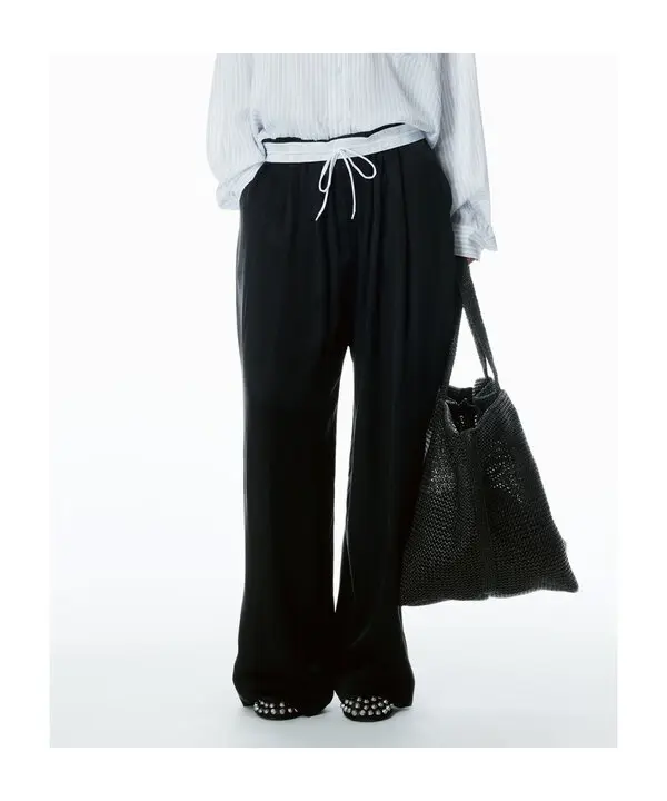 Alexander Wang Wide Leg Pleated Trousers