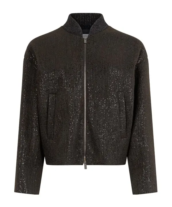 Peserico Sequined Zip-up Jacket - No