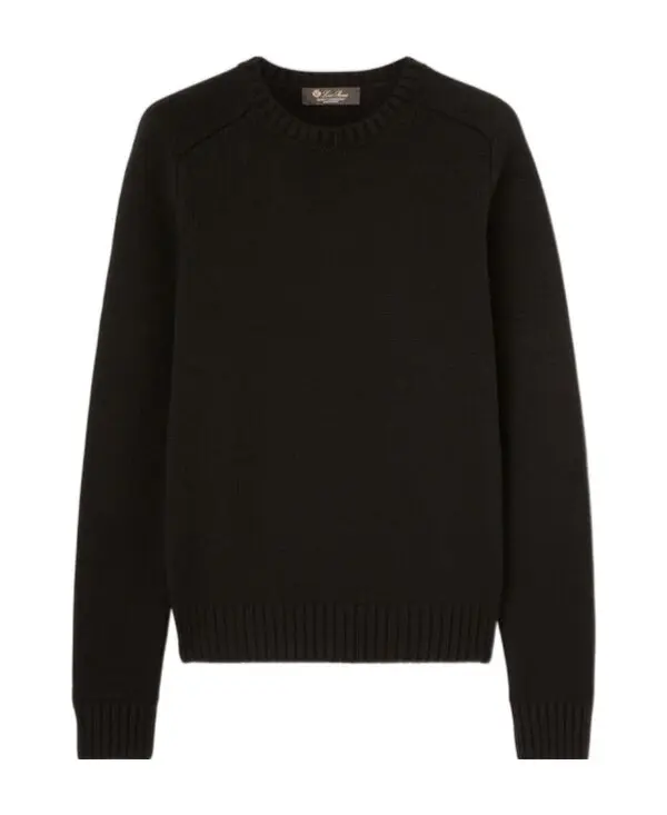 Loro Piana Crewneck Jumper With Rib Knitting