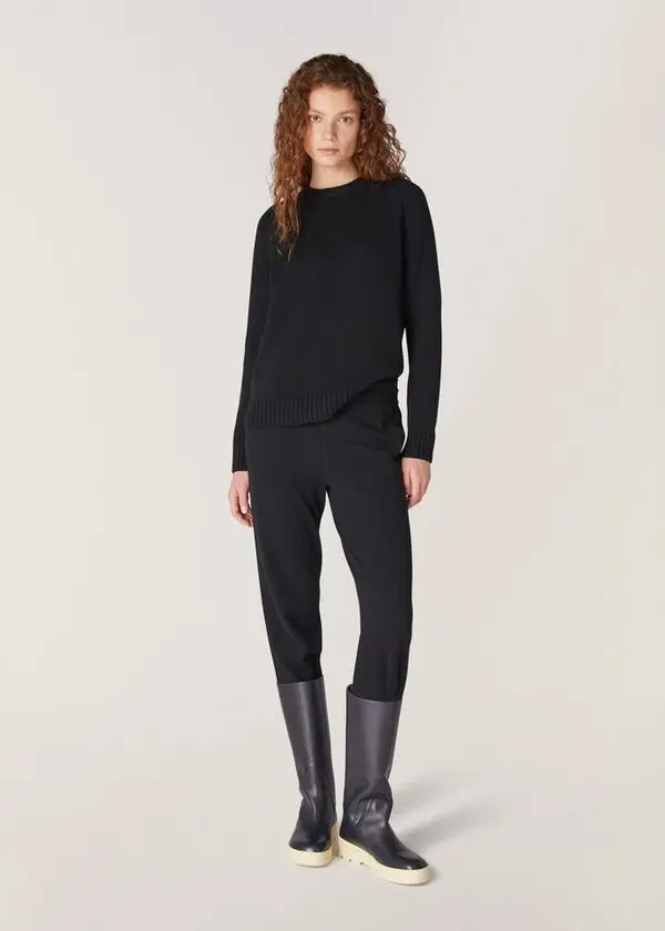Loro Piana Crewneck Jumper With Rib Knitting