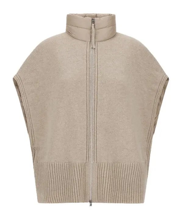 Herno Sleeveless Zip-front Vest - Nude