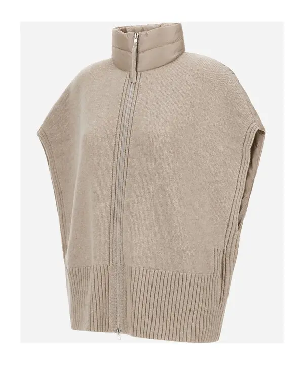 Herno Sleeveless Zip-front Vest With High Collar