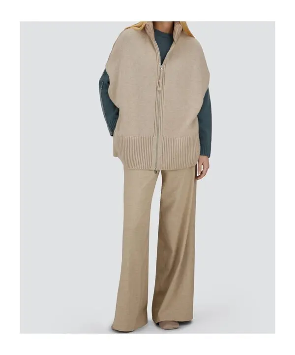 Herno Sleeveless Zip-front Vest With High Collar