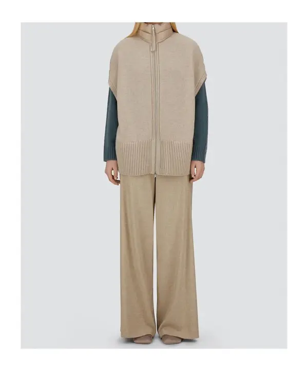 Herno Sleeveless Zip-front Vest With High Collar