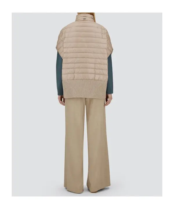 Herno Sleeveless Zip-front Vest With High Collar