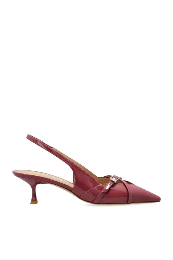STUART WEITZMAN Georgie Slingback 50 High-heeled Sandals - Red