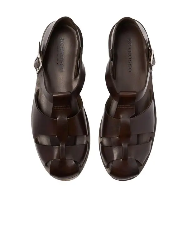 SCAROSSO Apollo Fisherman Sandals - Brown