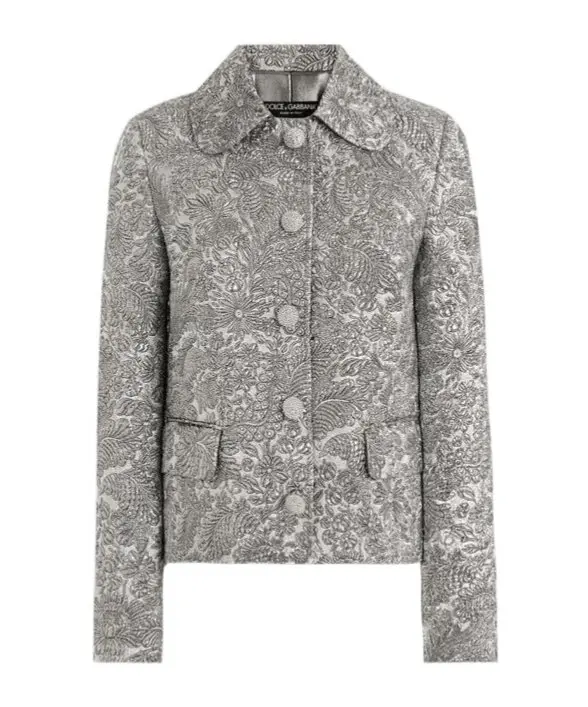 Dolce & Gabbana Floral Jacquard Single-breasted Jacket