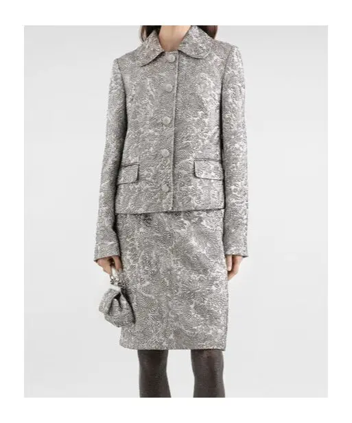 Dolce & Gabbana Floral Jacquard Single-breasted Jacket
