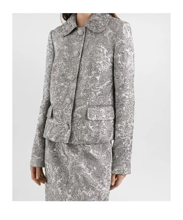 Dolce & Gabbana Floral Jacquard Single-breasted Jacket