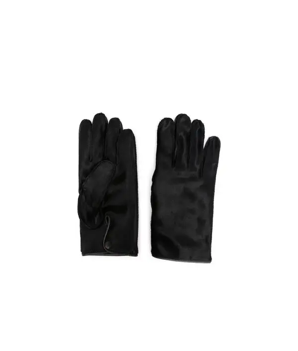MAISON MARGIELA Four-stitch Leather Gloves - Black