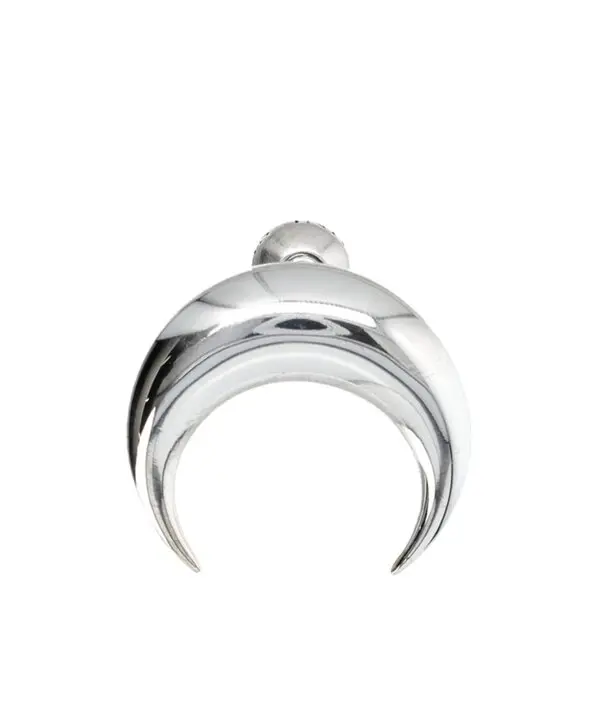MARINE SERRE Crescent Hoop Earrings - No