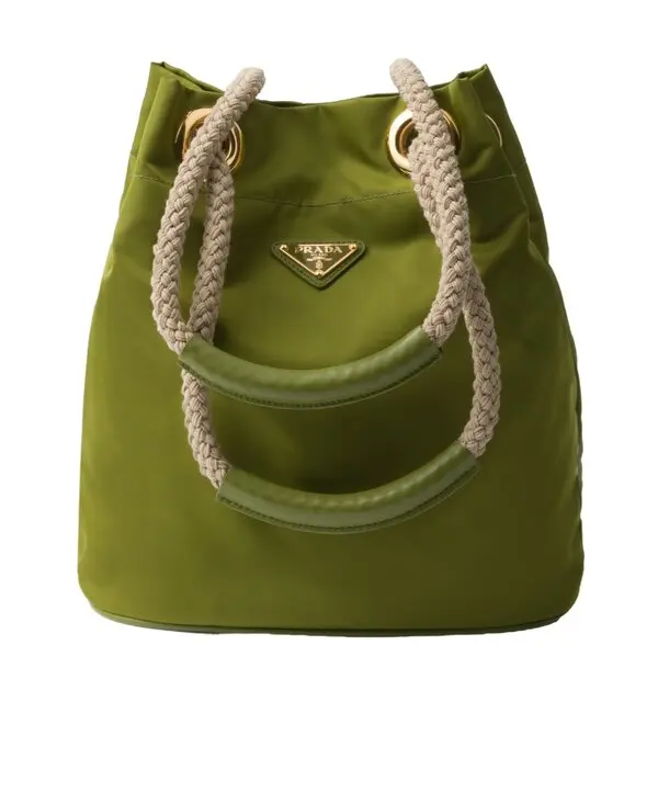 Prada Mariner Re-nylon Small Bucket Bag - Ivy Green
