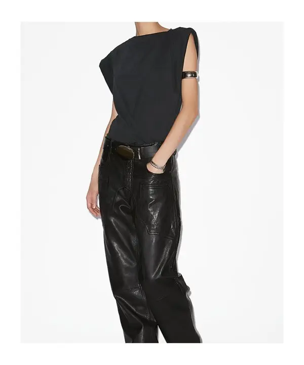 Isabel Marant Étoile Maisan Cap-sleeved Top - Black