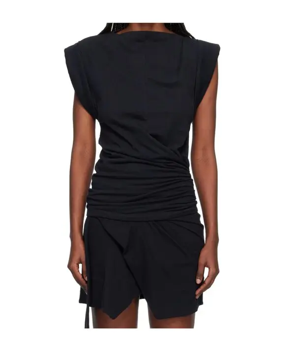 Isabel Marant Étoile Maisan Cap-sleeved Top - Black