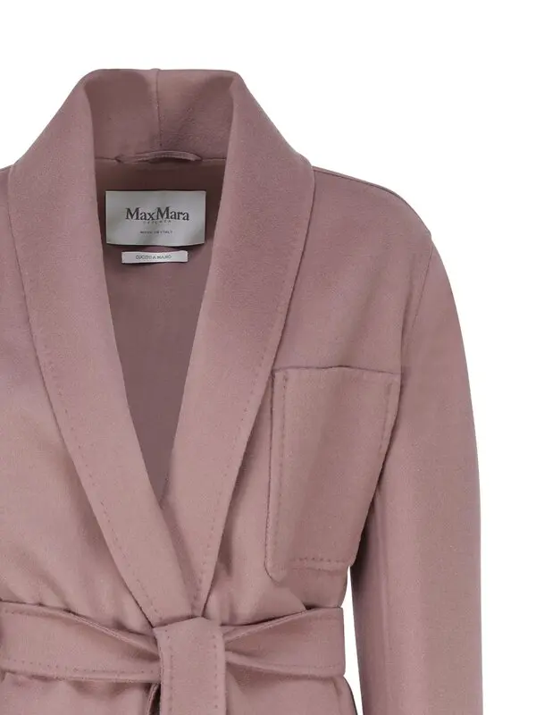 Max Mara Belted Long-sleeved Jacket - No