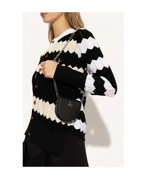 VIVIENNE WESTWOOD Half Moon Crossbody Saddle Bag