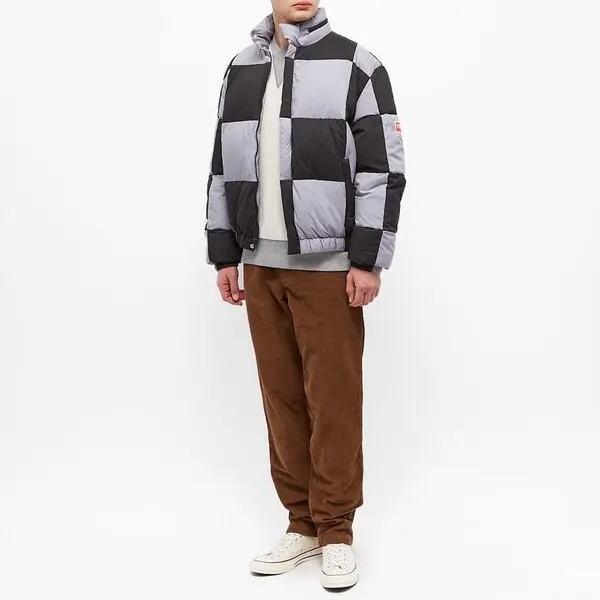 Kenzo Checked Boxy Padded Coat