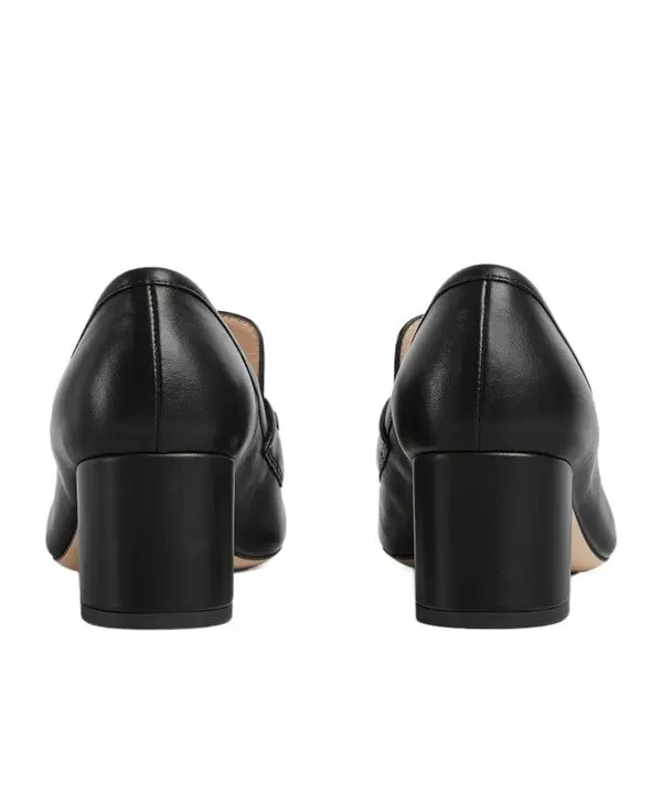 Gucci Loafer Pump With Horsebit - Black