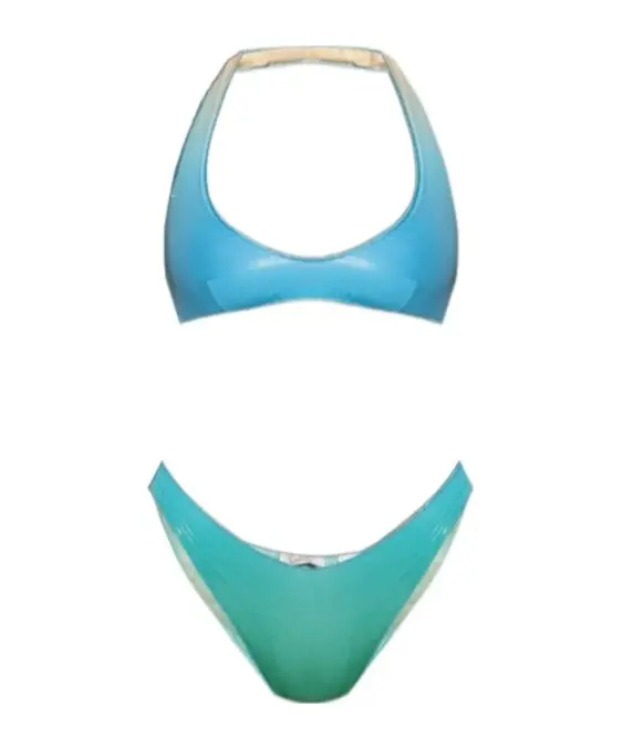 Oseree Colour-block Two-piece Swimsuit - Blue