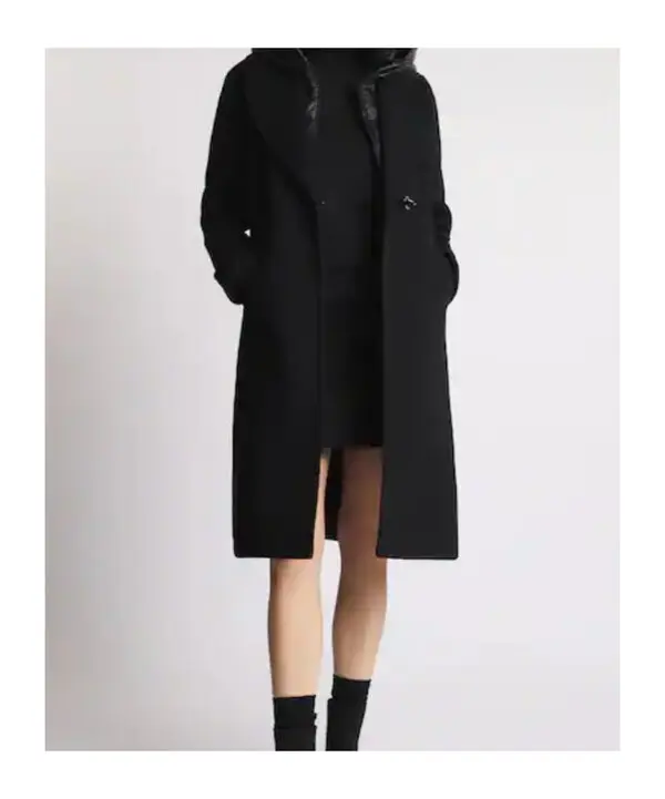 FAY Double Front Hooded Coat