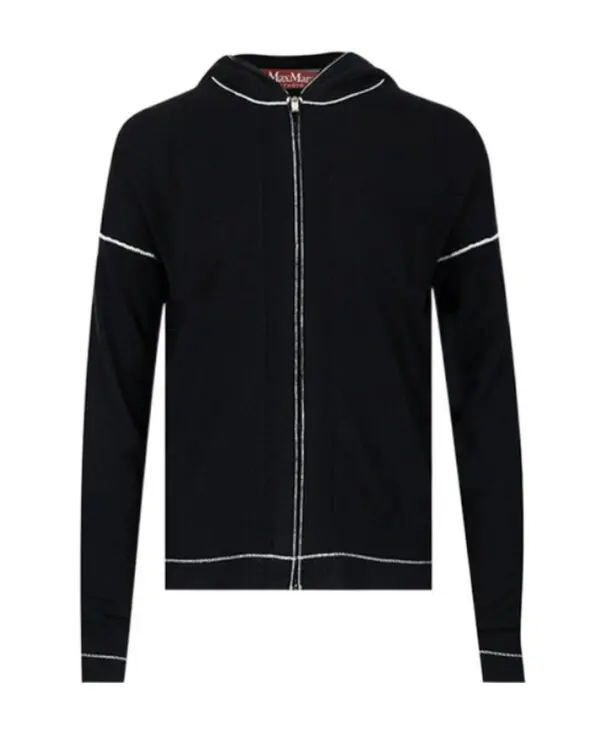 Max Mara Hooded Cardigan - Black