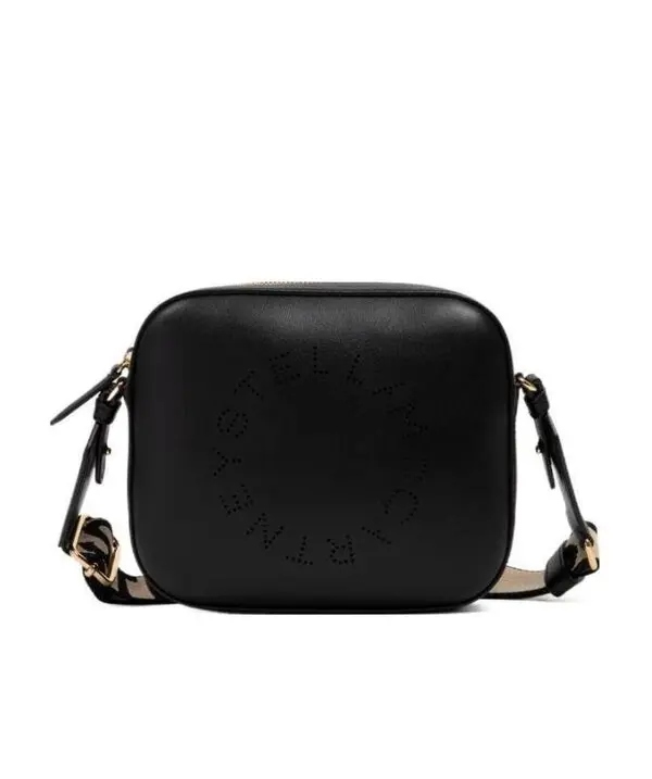 Stella McCartney Logo Mini Crossbody Bag - Black