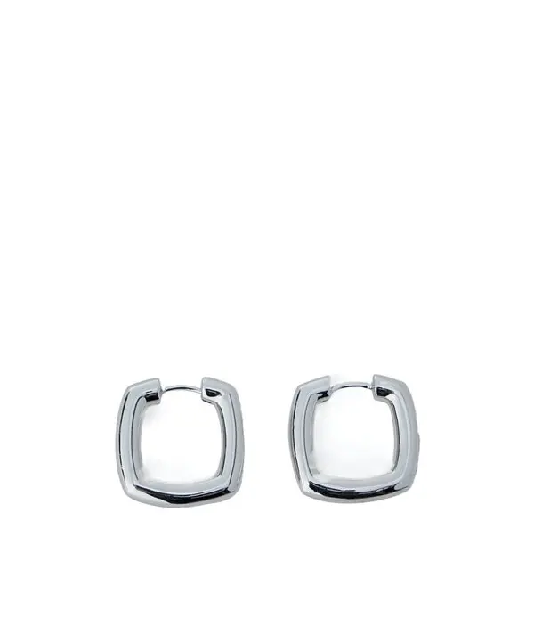 Tom Wood Square Earrings - White