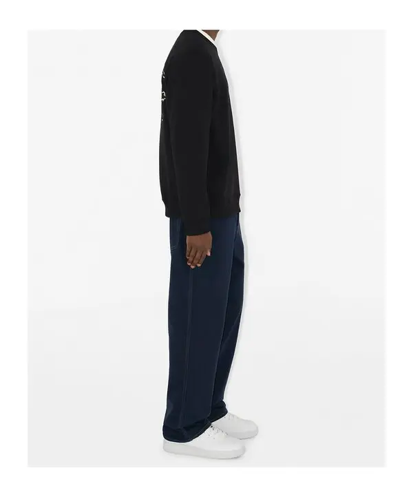 Burberry Embroidered Logo Crewneck Sweatshirt
