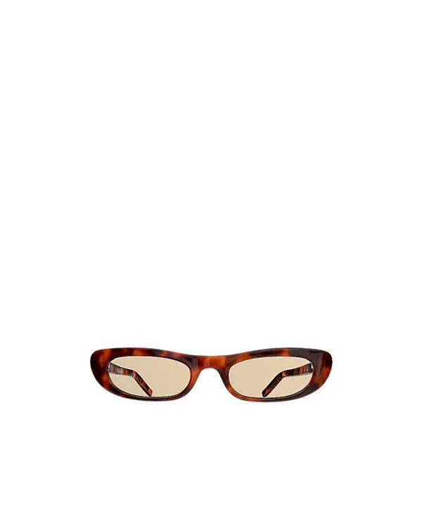 Saint Laurent Sl 557 Shade Oval Sunglasses - Nude
