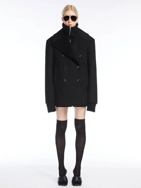 Sportmax Orchis Double-breasted Belted Coat - Black