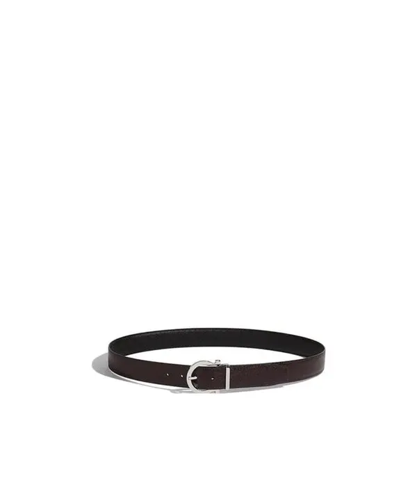 FERRAGAMO Gancini Reversible Belt - Black