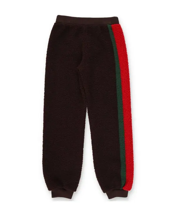 Gucci Teddy Track Pants With Side Stripe Detail