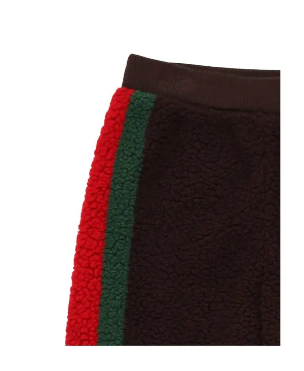 Gucci Teddy Track Pants With Side Stripe Detail