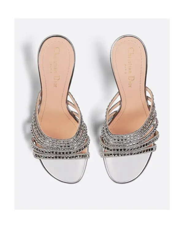 Dior Gem Embellished High-heeled Slides