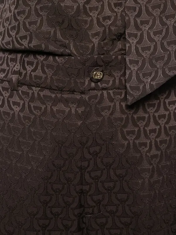 Gucci Jacquard Blend Monogram Trousers
