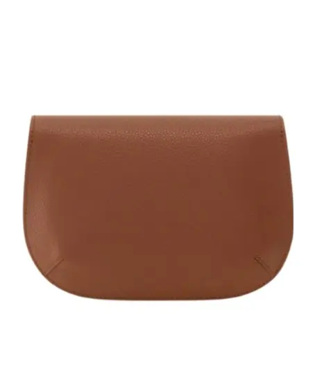 FERRAGAMO Gancio Lock Crossbody Bag - Cognac