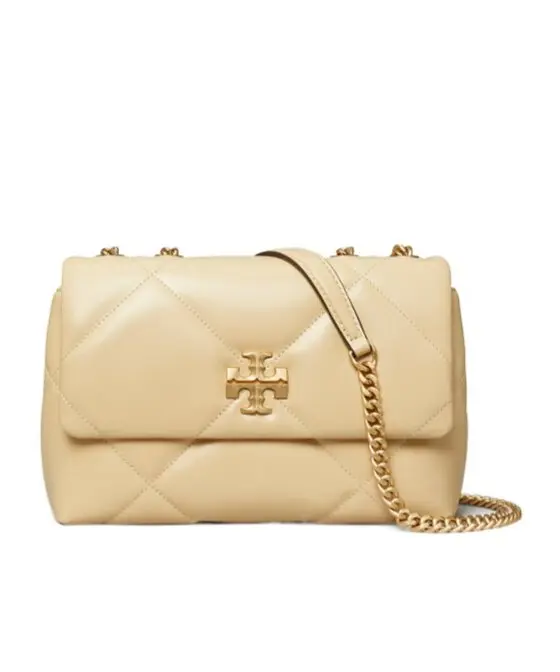 Tory Burch Small Kira Diamond Quilt Convertible Shoulder Bag - Rose Salt