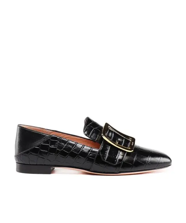 Bally Janelle Loafers With Square Buckle Detail