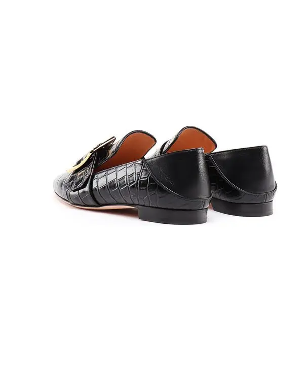 Bally Janelle Loafers With Square Buckle Detail