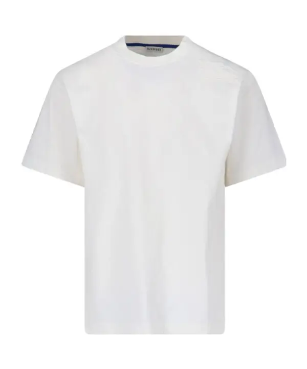 Burberry Short Sleeved Crewneck T-shirt - White