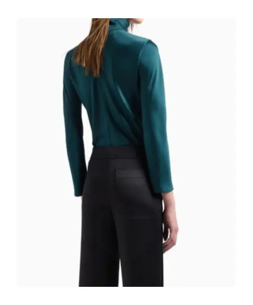 Giorgio Armani Long-sleeved Satin Blouse
