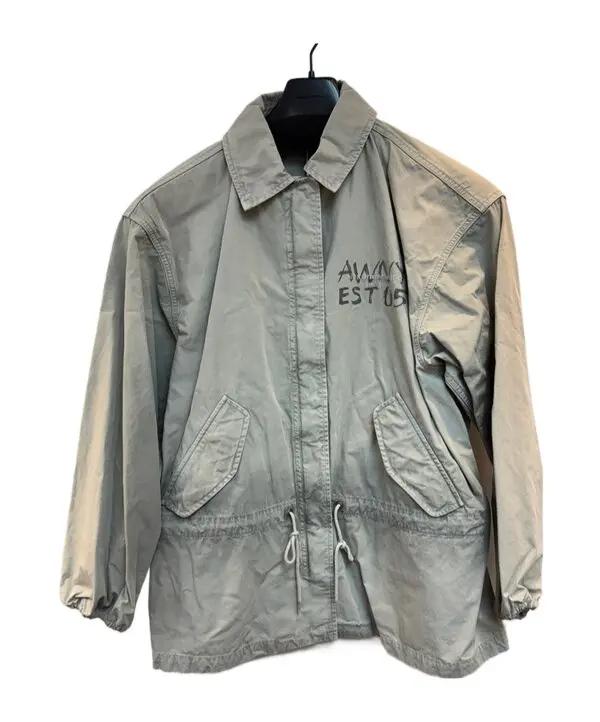 Alexander Wang Long Sleeve Shirt With Lapel Collar And Drawstring Waist - Gray