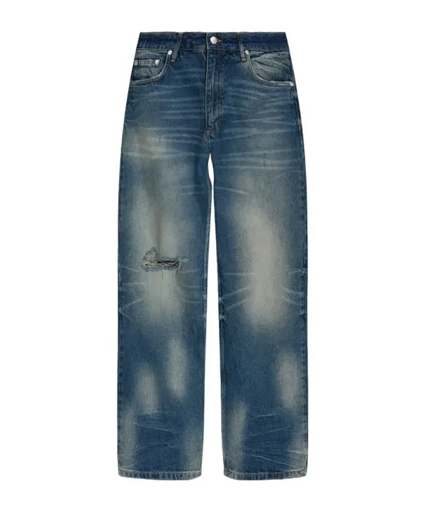 MISBHV Logo-patch Distressed Jeans