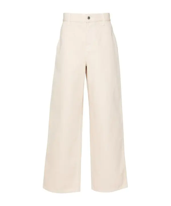 Burberry Equestrian Knight-embroidered Loose Jeans