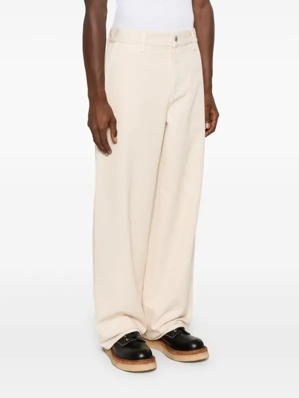 Burberry Equestrian Knight-embroidered Loose Jeans