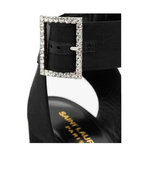 Saint Laurent Bianca Embellished Heeled Sandals