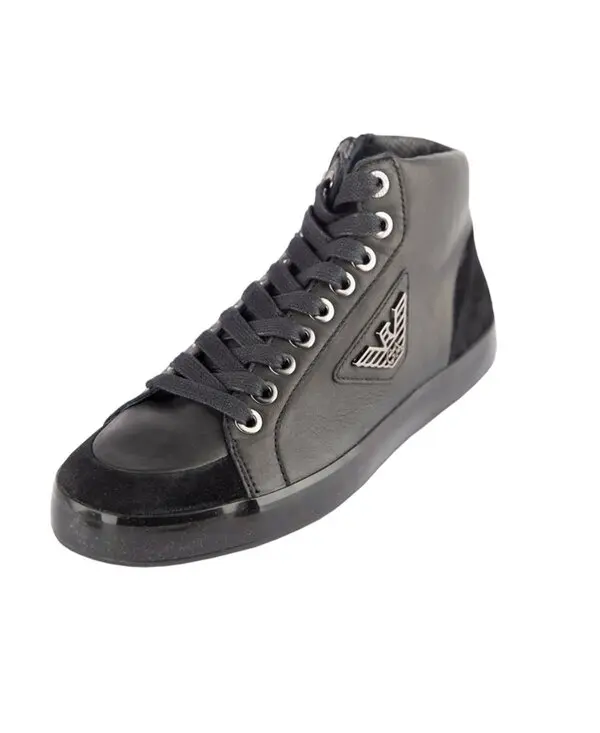 Emporio Armani High Top Logo Sneakers