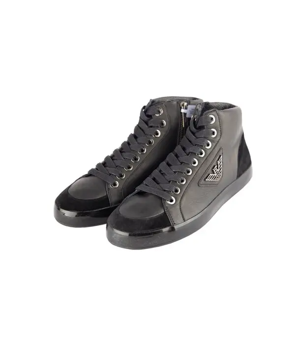 Emporio Armani High Top Logo Sneakers