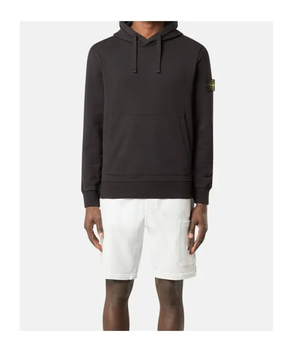 Stone Island Logo Patch Drawstring Hoodie